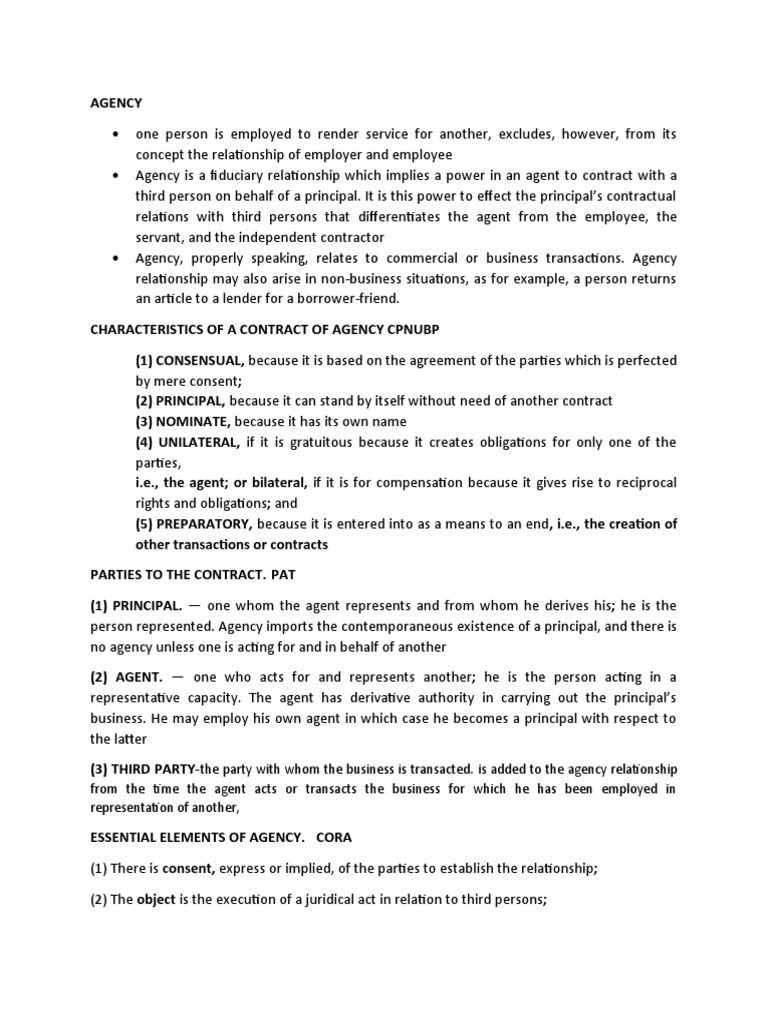 An In-Depth Examination of Agency and its Distinguishing Features from ...