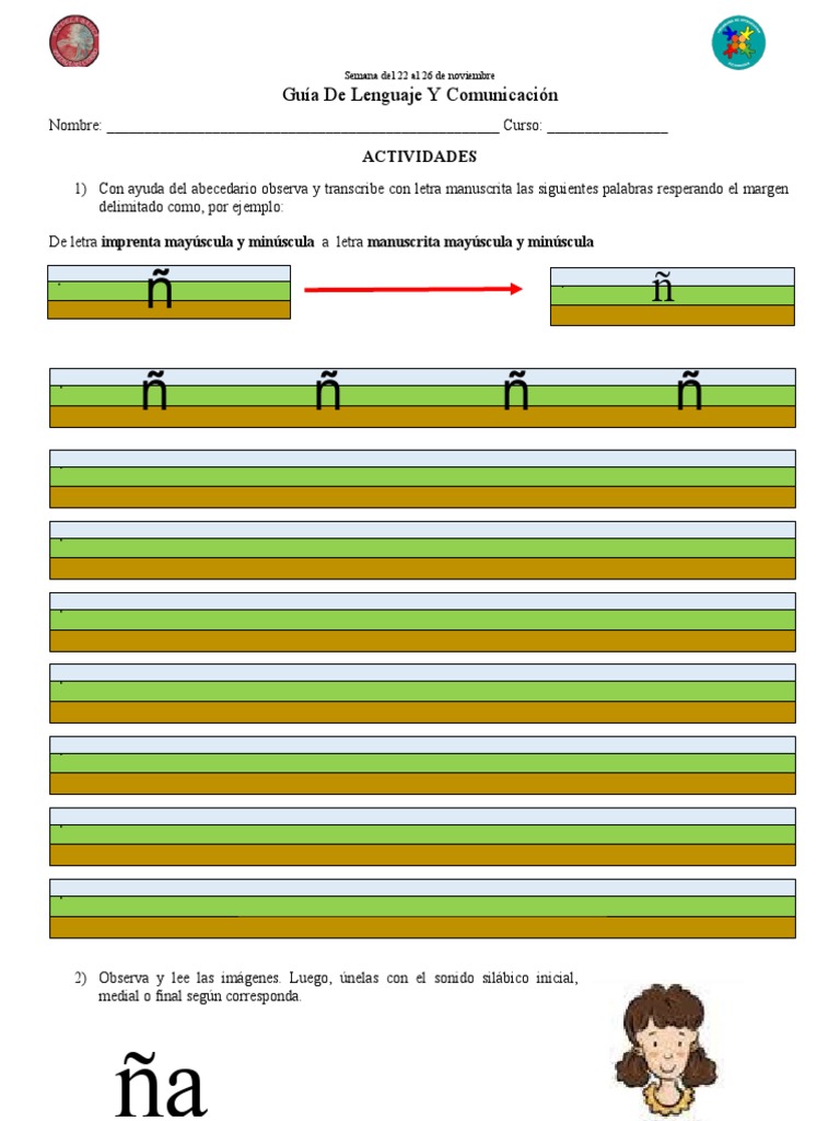 ACTIVIDAD LETRA Ñ | PDF