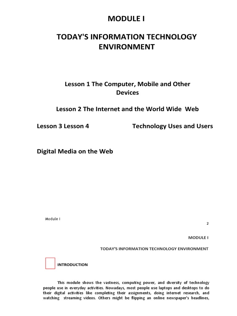 LESSON 1 - The Computer, Mobile and Other Devices | PDF | Computer Data Storage | Solid State Drive