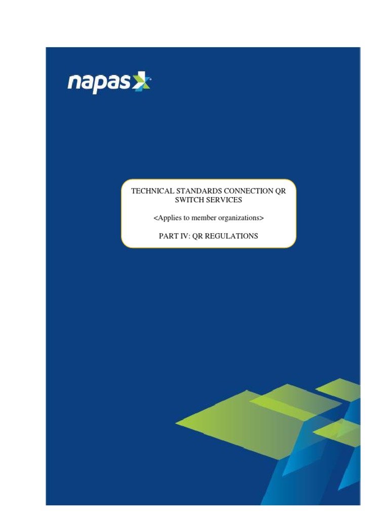 NAPAS QR Code Technical Standards | PDF | Emv | Qr Code