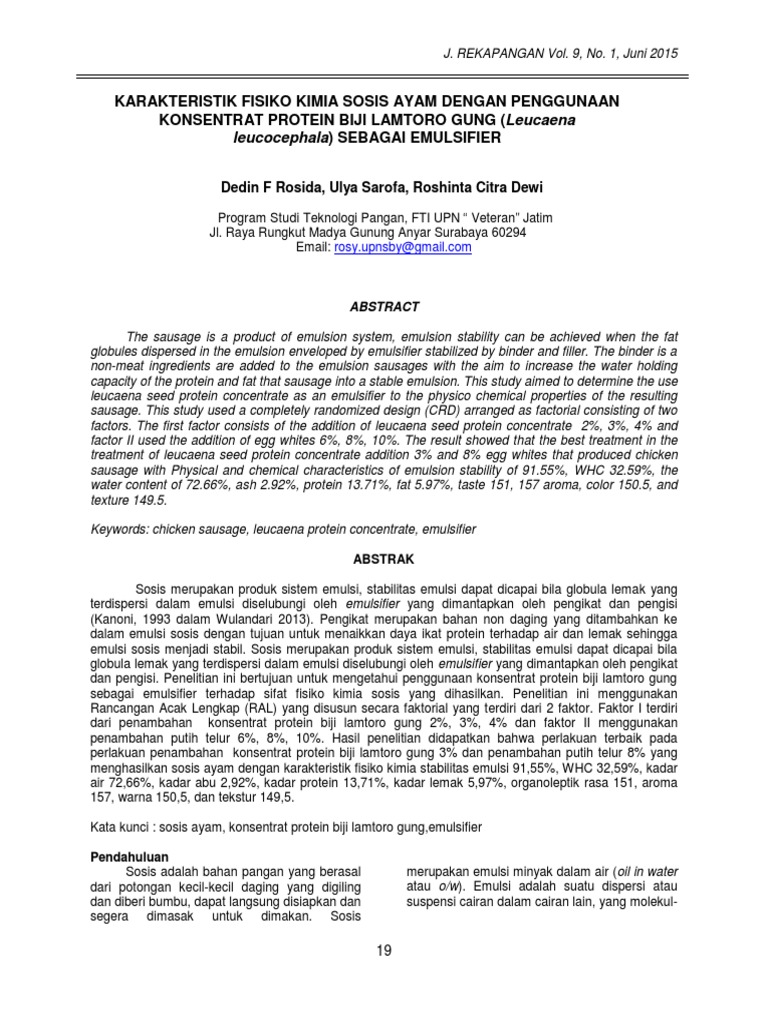 Jurnal Kestabilan Emulsi | PDF