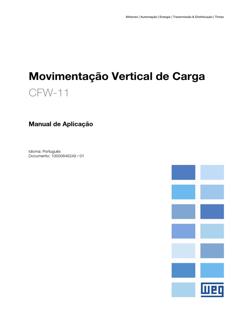 CFW 11 Manual de Aplicacao para Movimentacao Vertical de Carga R01 P ...