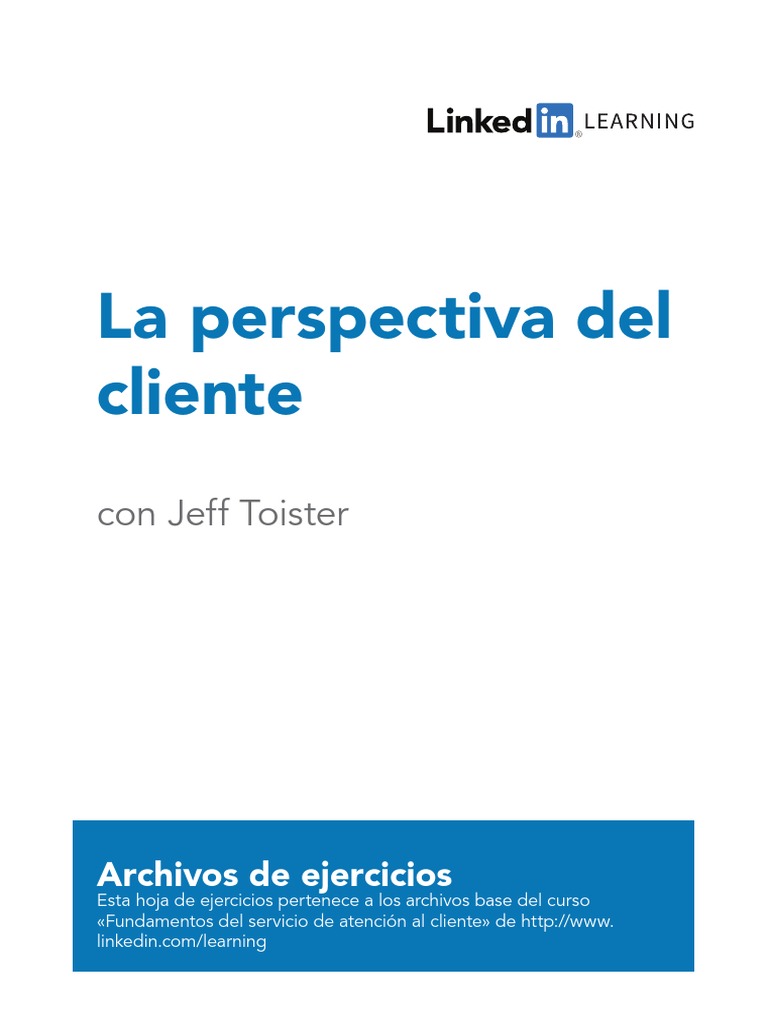 La Perspectiva Del Cliente | PDF
