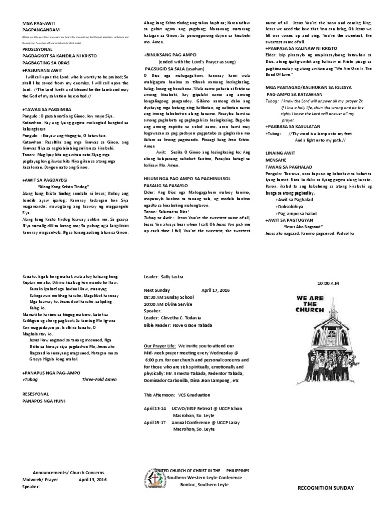 Uccp Liturgy | PDF