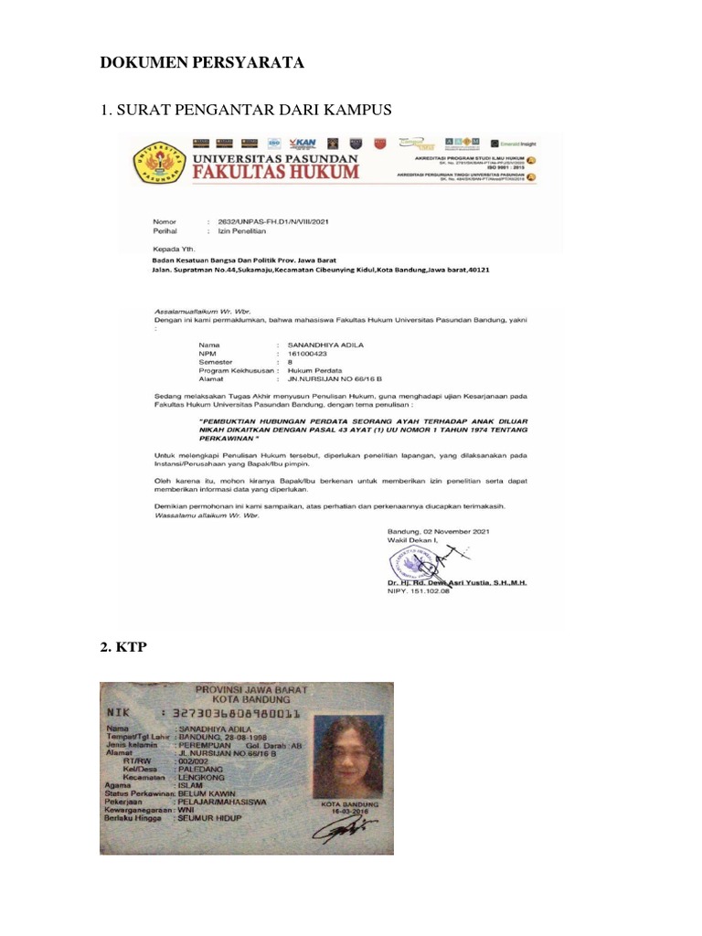 Dokumen Persyaratan 02 Nov | PDF | Politik | Ilmu Sosial