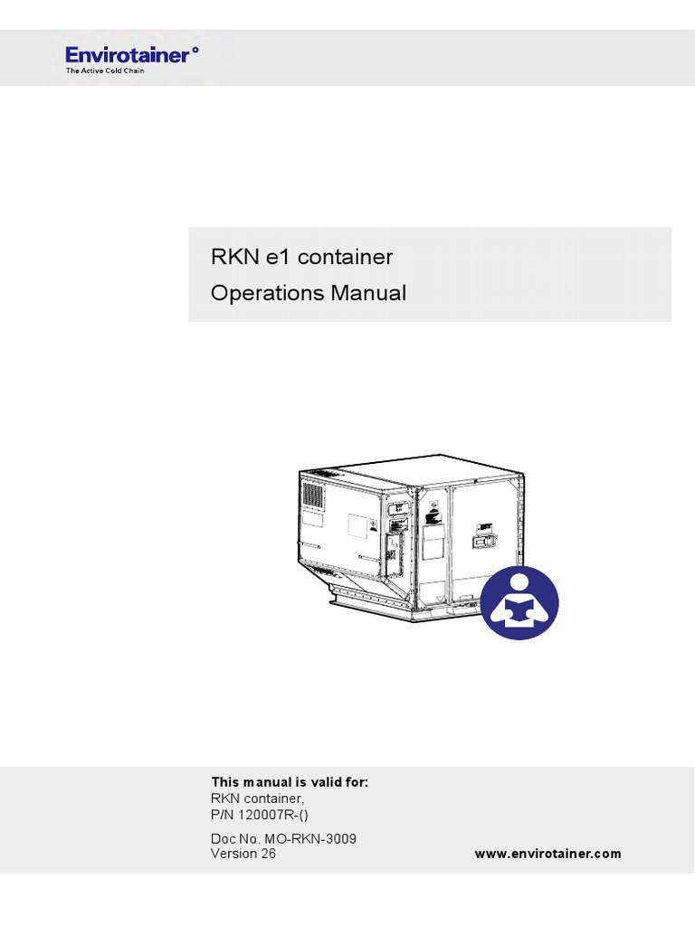 RKN e1 Container Operations Manual | PDF | Dangerous Goods | Cargo