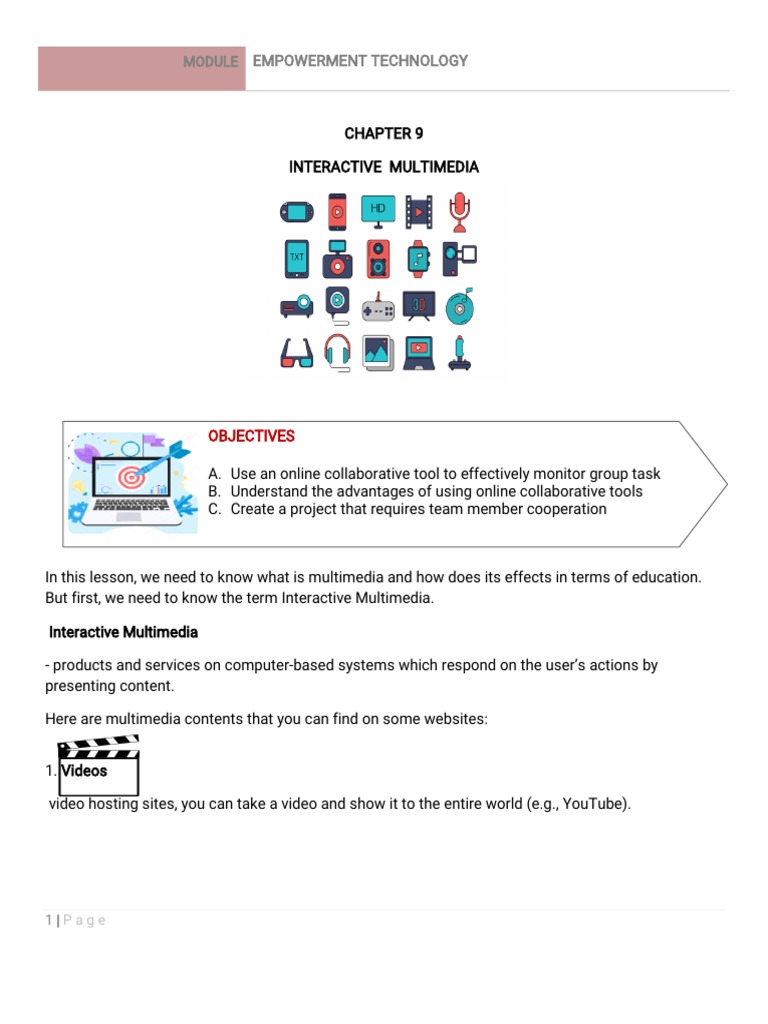 Chapter 9 - Interactive Multimedia | PDF