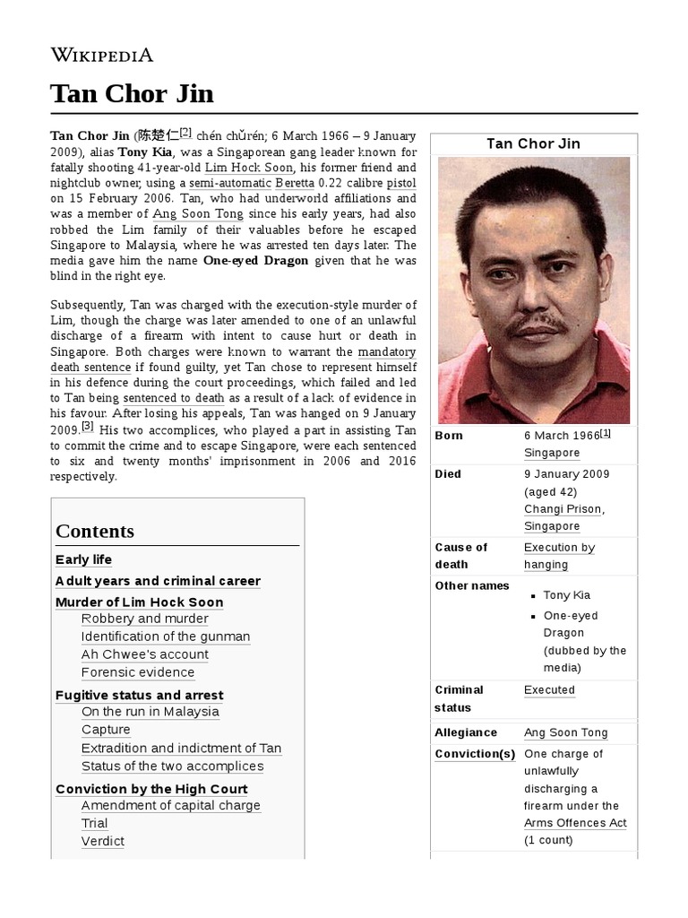 Tan Chor Jin ( | PDF | Criminal Law | Public Law