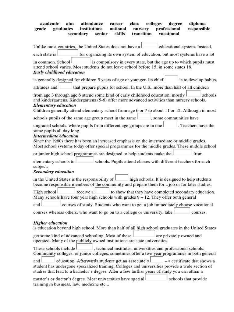 Education 2 Pdf Middle Schools Students