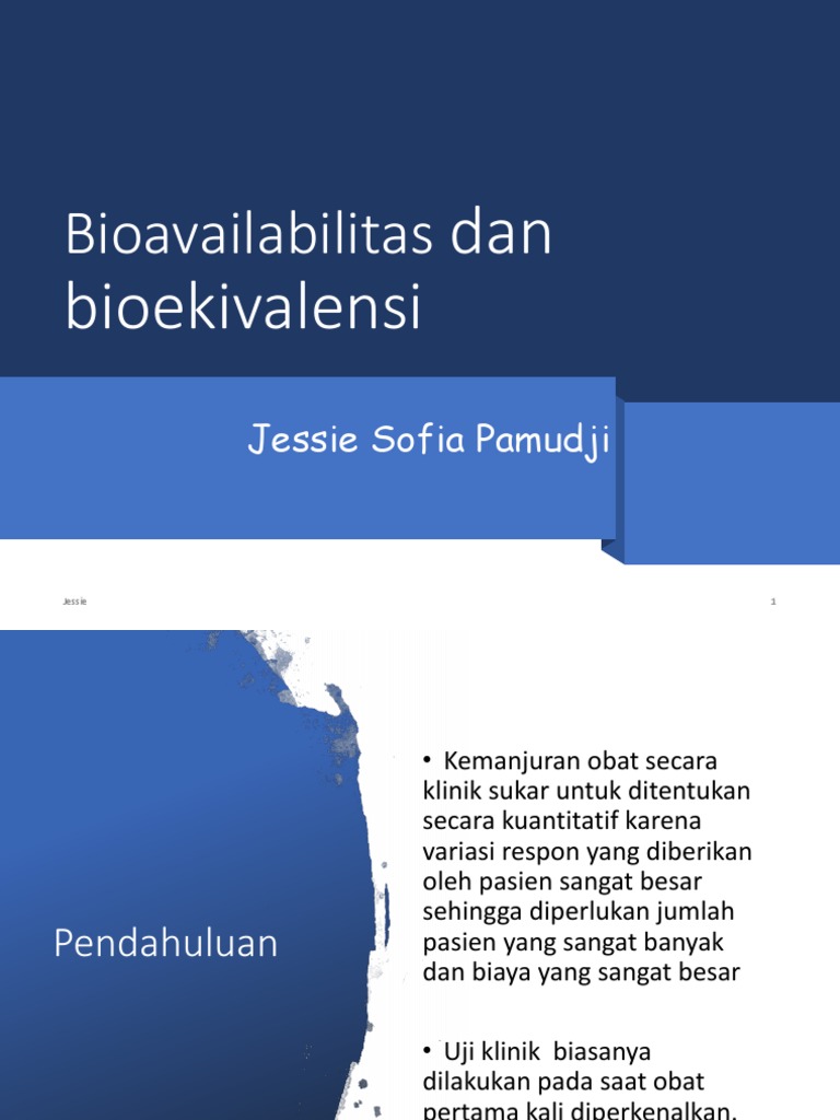 Bioavailabilitas & Bioekivalensi Obat | PDF | Kesehatan Holistik ...