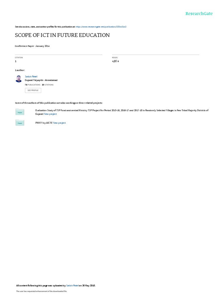 Scope of Ict in Future Education | PDF | Educational Technology | Computing