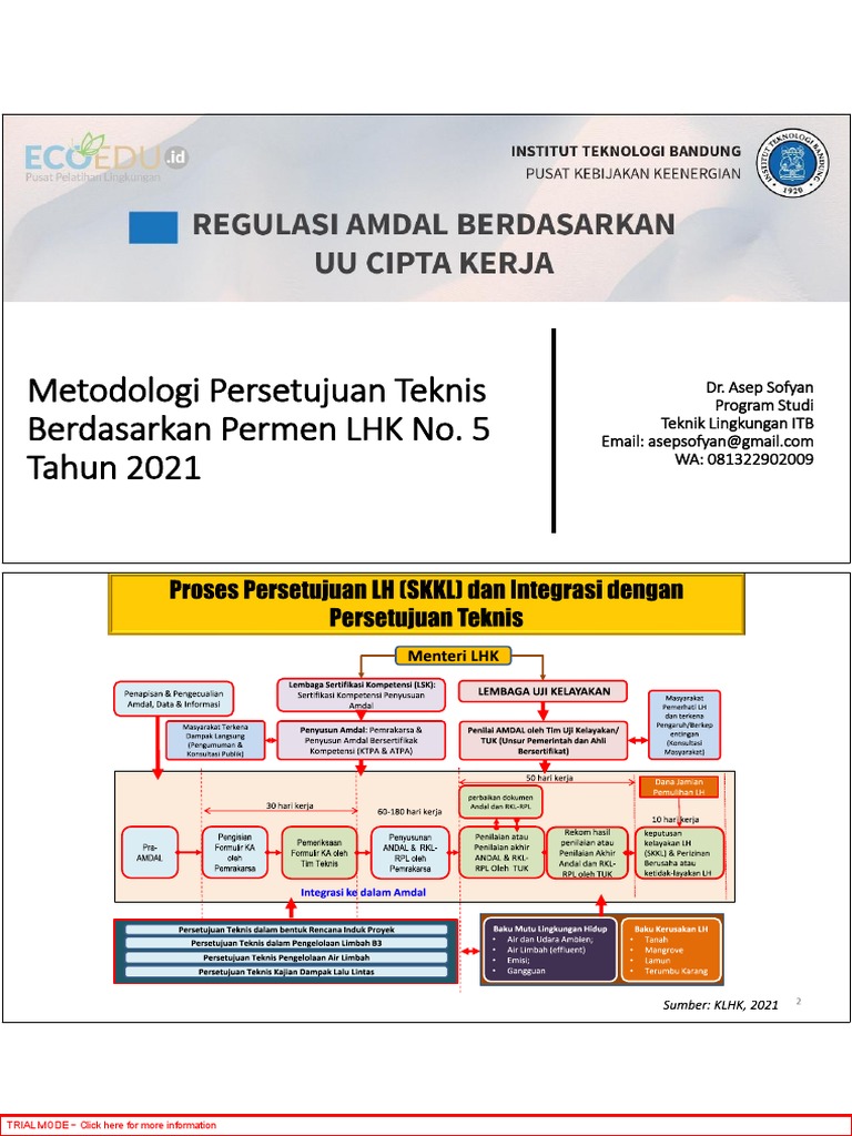 Metodologi Persetujuan Teknis - Asep Sofyan | PDF