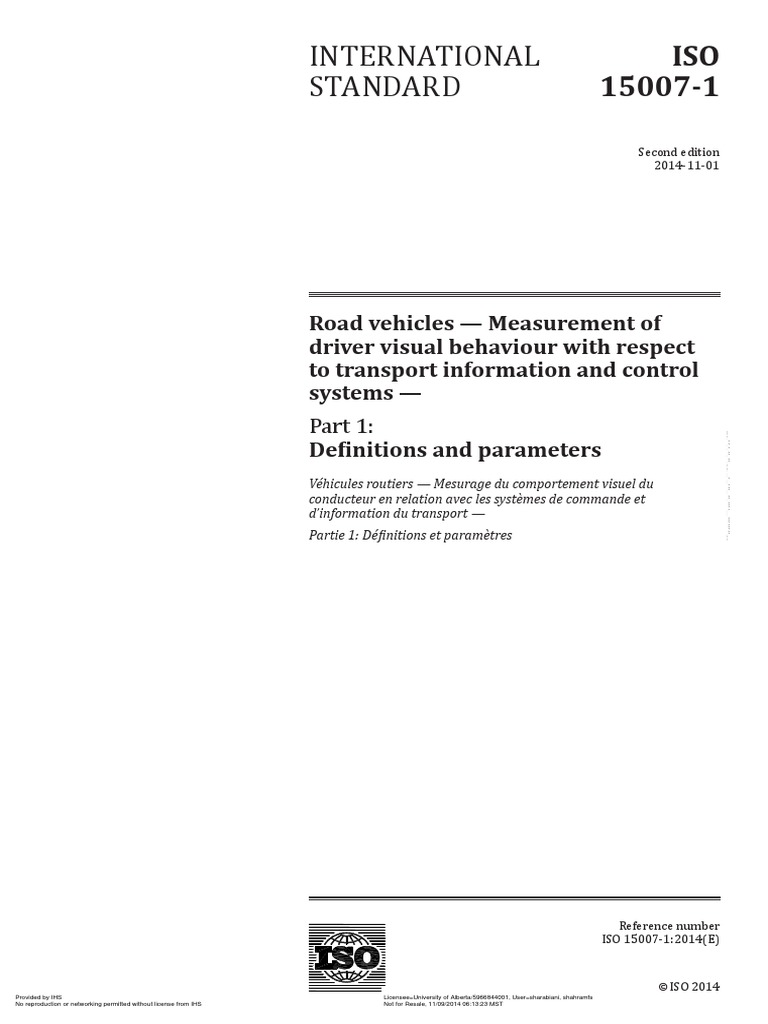 Iso 15007-1 - 2014-11 | PDF | International Organization For ...