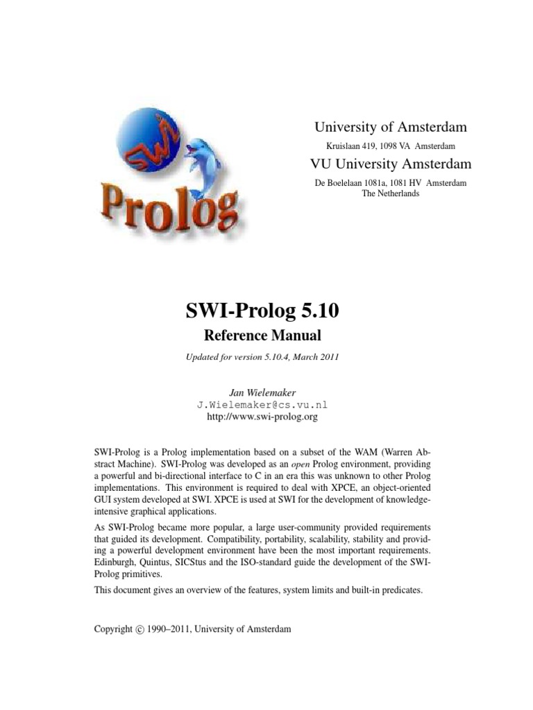 SWI Prolog 5.10.4 | PDF | System Software | Computer Architecture