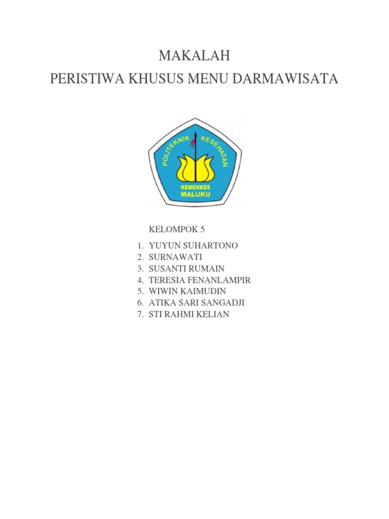 MAKALAH KELOMPOK 5 DARMAWISATA-dikonversi-1 | PDF