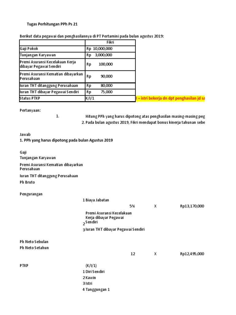 Jawaban PPH Ps 21 | PDF