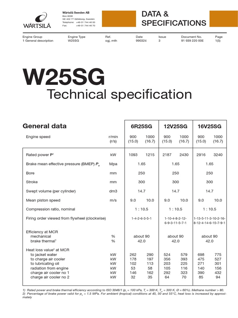 Technical Specification: Data & Specifications | Download Free PDF ...