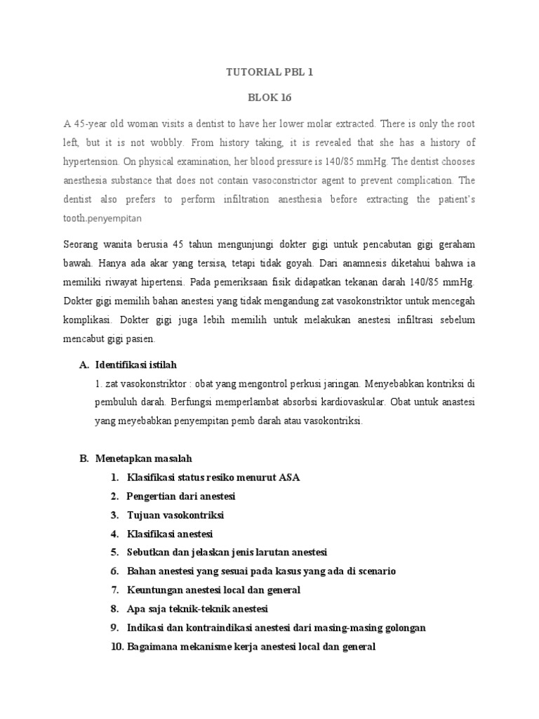 Tutorial PBL 1 | PDF