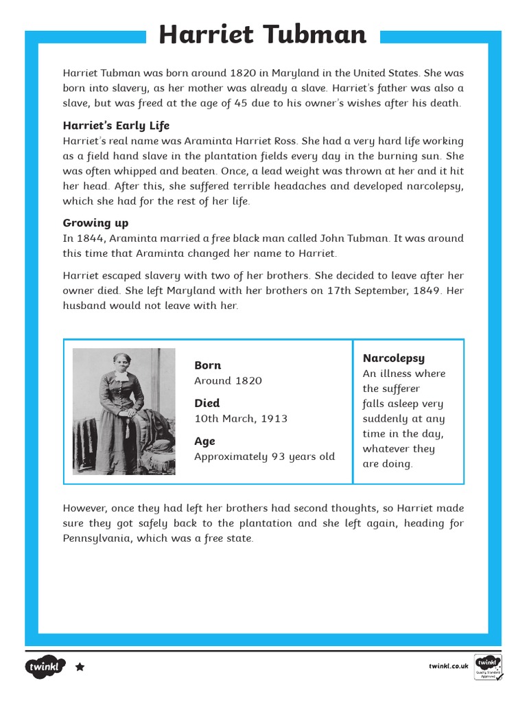 Harriet Tubman | Download Free PDF | Harriet Tubman | Underground Railroad
