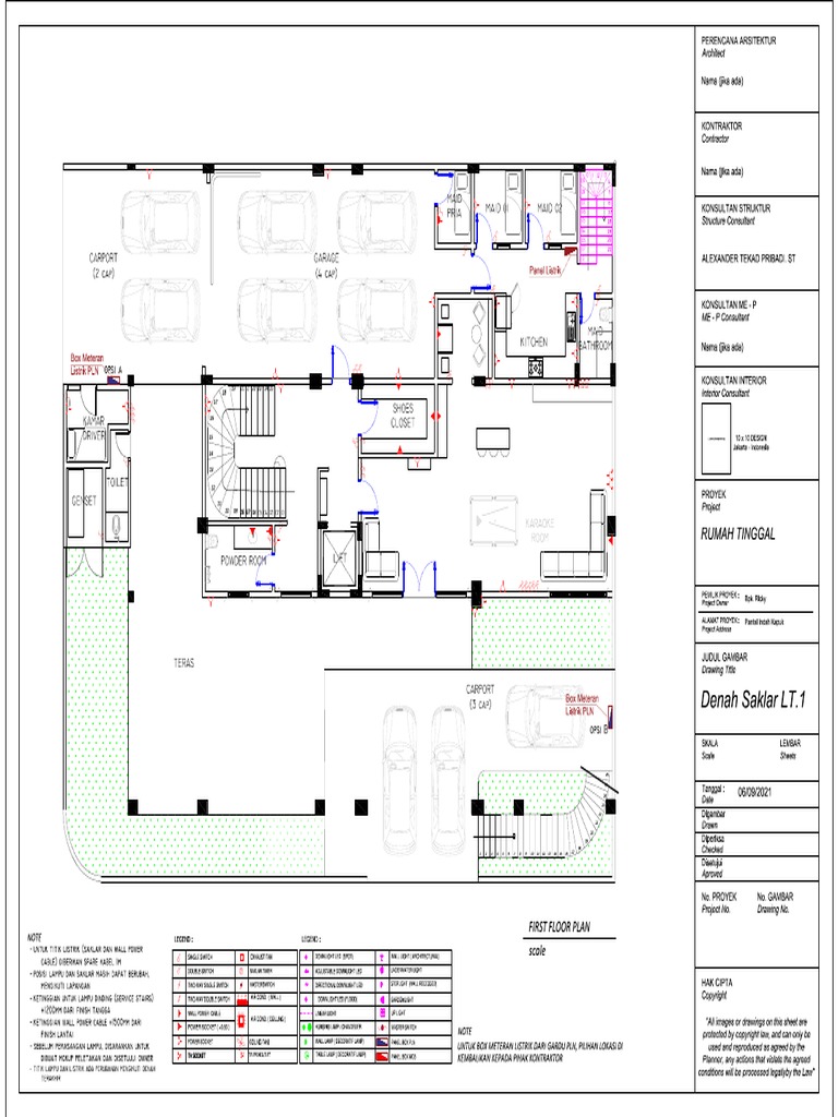 BP - Ricky - Denah Panel Box MCB. - 06092021 | PDF