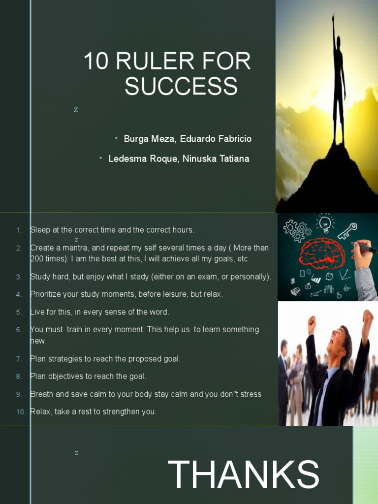 10 Ruler For Success: Burga Meza, Eduardo Fabricio Ledesma Roque ...