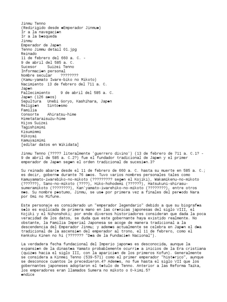 Jinmu | PDF | Mitología | Politeísmo