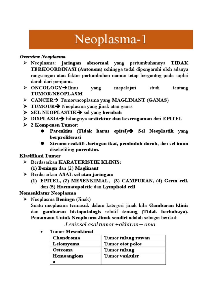 BMS5-4. Neoplasia | PDF