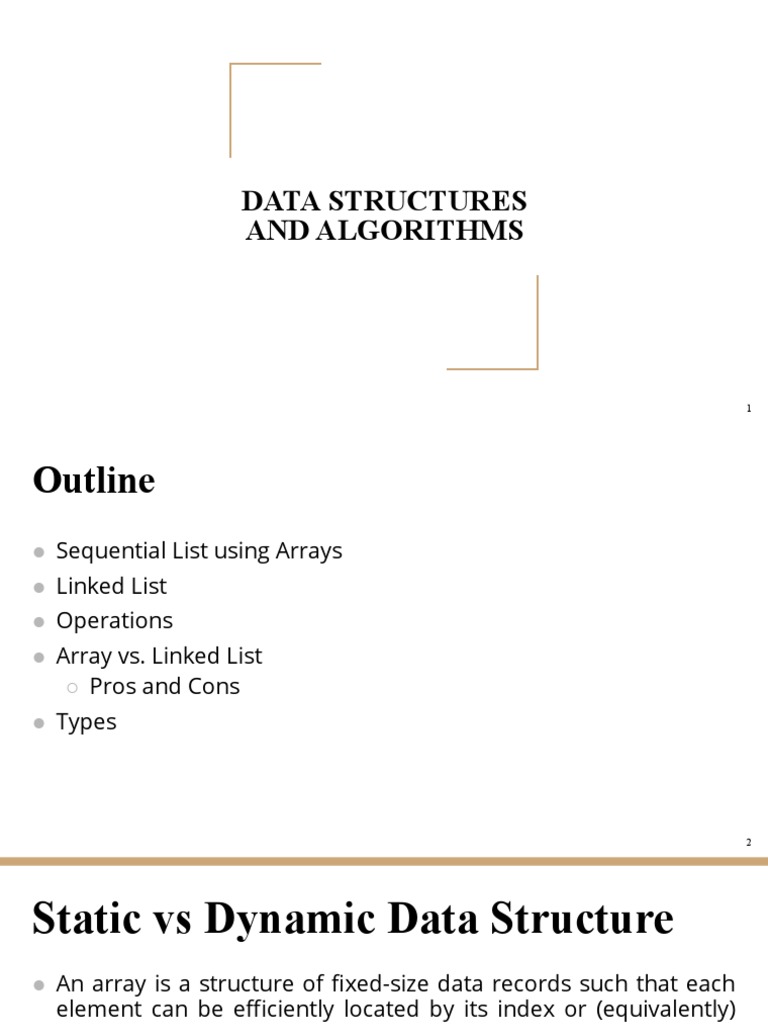 Data Structures and Algorithms | PDF | Array Data Structure | Software Engineering