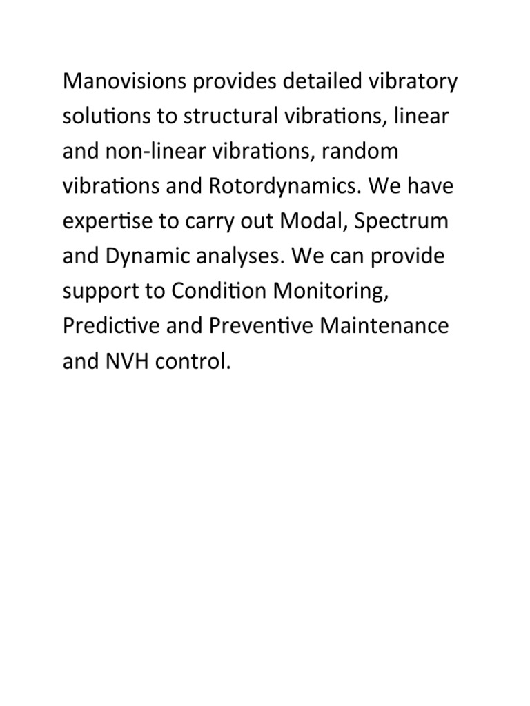 Vibratory Solutions To Structural Vibrations | PDF