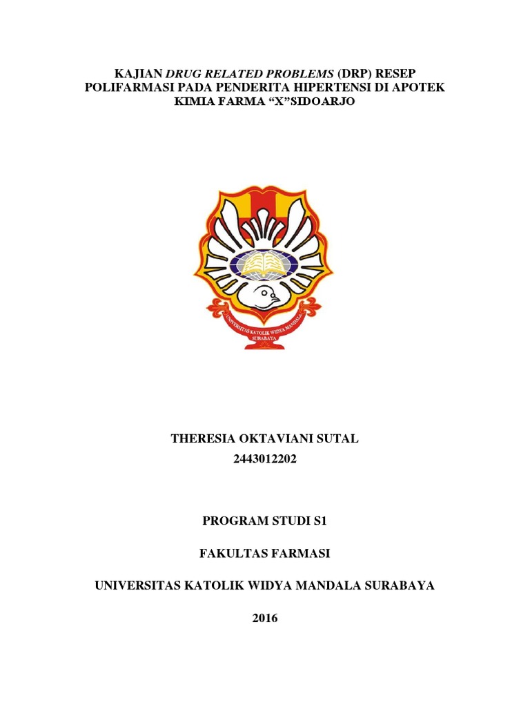 Kajian Drug Related Problems DRP Resep Polifarmasi Pada Penderita ...
