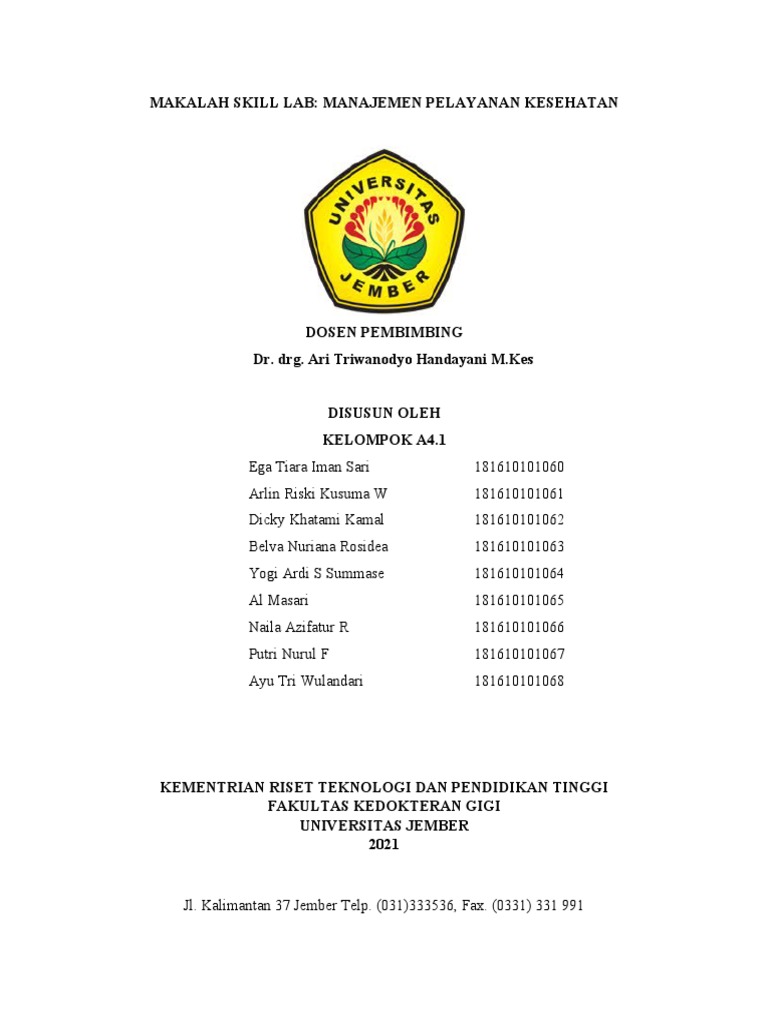 Makalah Skill Lab TM 9 | PDF | Bisnis