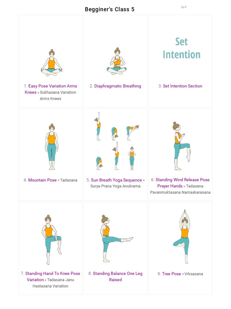 Begginer'S Class 5 by Susana Fernandes | PDF | Physical Fitness | Hatha ...