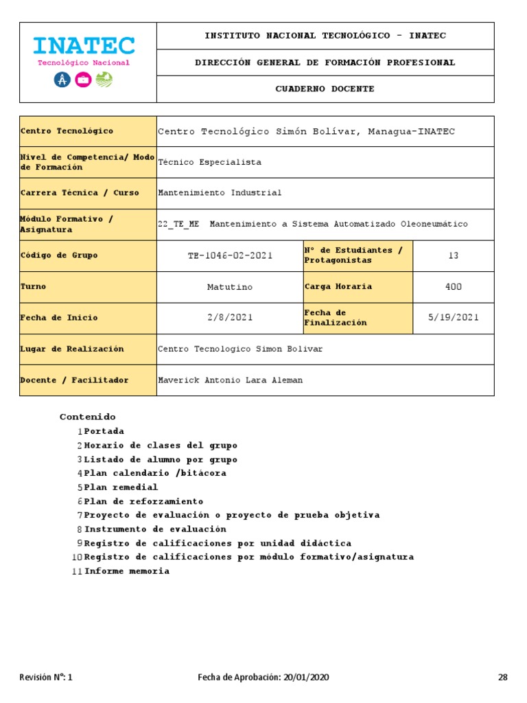 REGISTRO DE CALIFICACION UD5.-Oleoneumatica II.S. 2021 | PDF | Desarrollo profesional | Evaluación