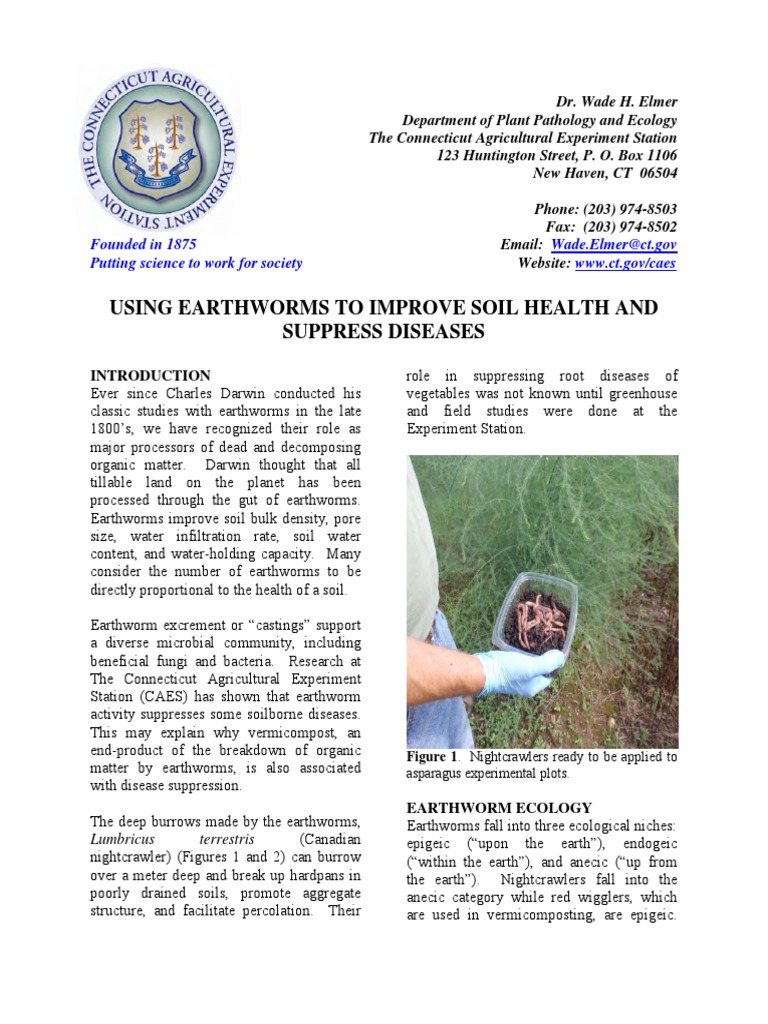Earthworms for Soil Health & Disease Control | PDF | Soil | Mulch