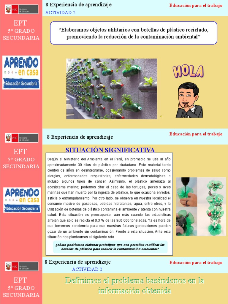 Ept 5° Grado Act 2 - Experiencia Viii | PDF | Aprendizaje | El plastico