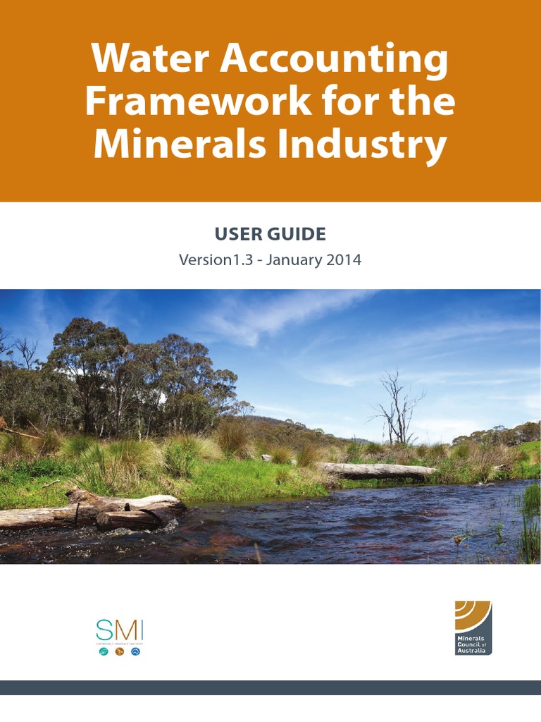 Water Accounting Framework For The Minerals Industry: User Guide | PDF ...