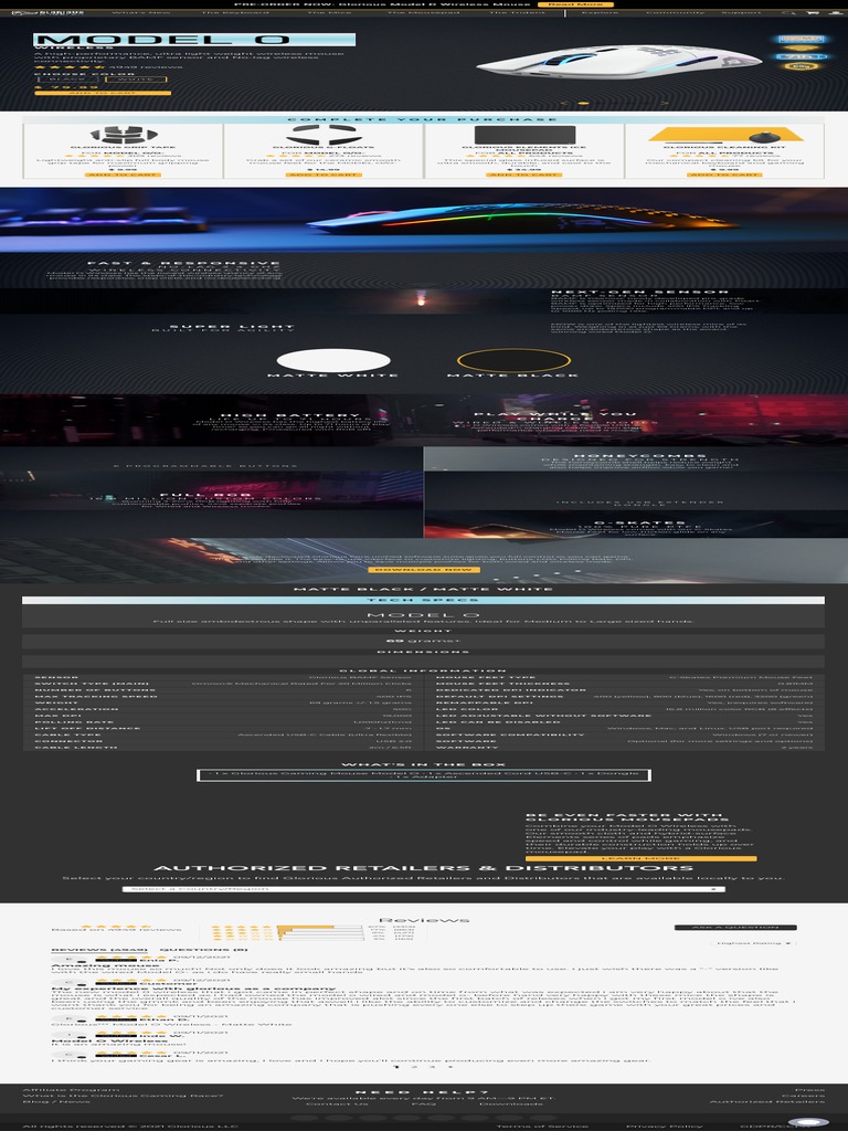 Glorious™ Model O Wireless - Matte White | PDF | Computing | Computer ...