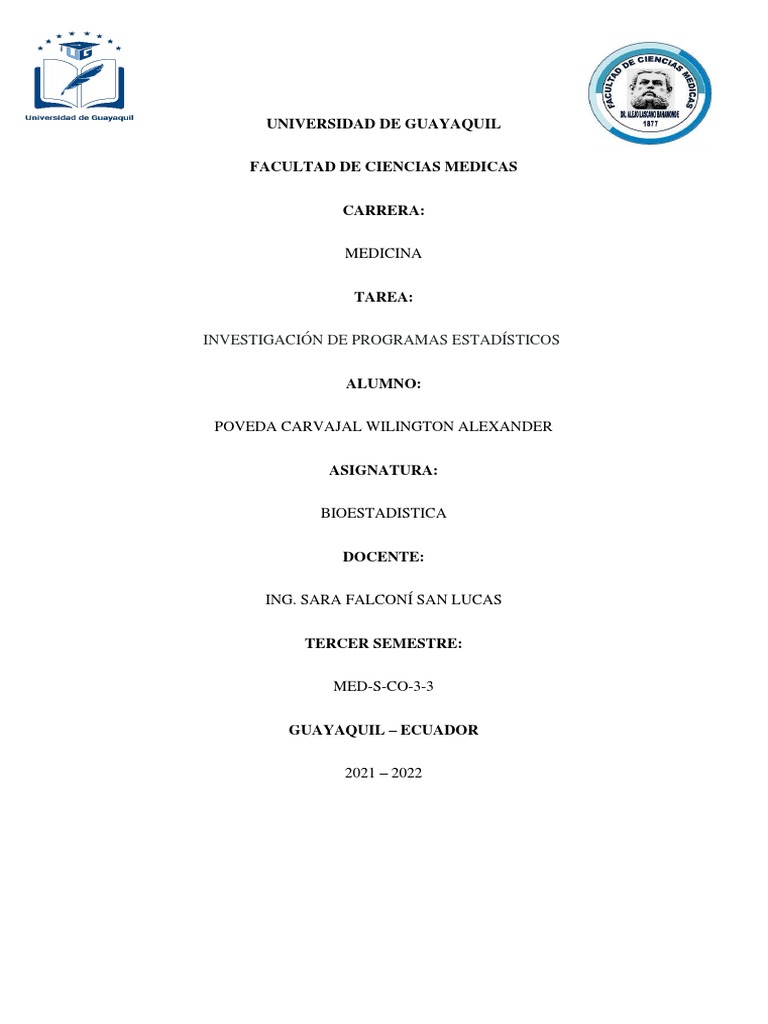 Programas Estadisticos | PDF | Spss | Microsoft Excel