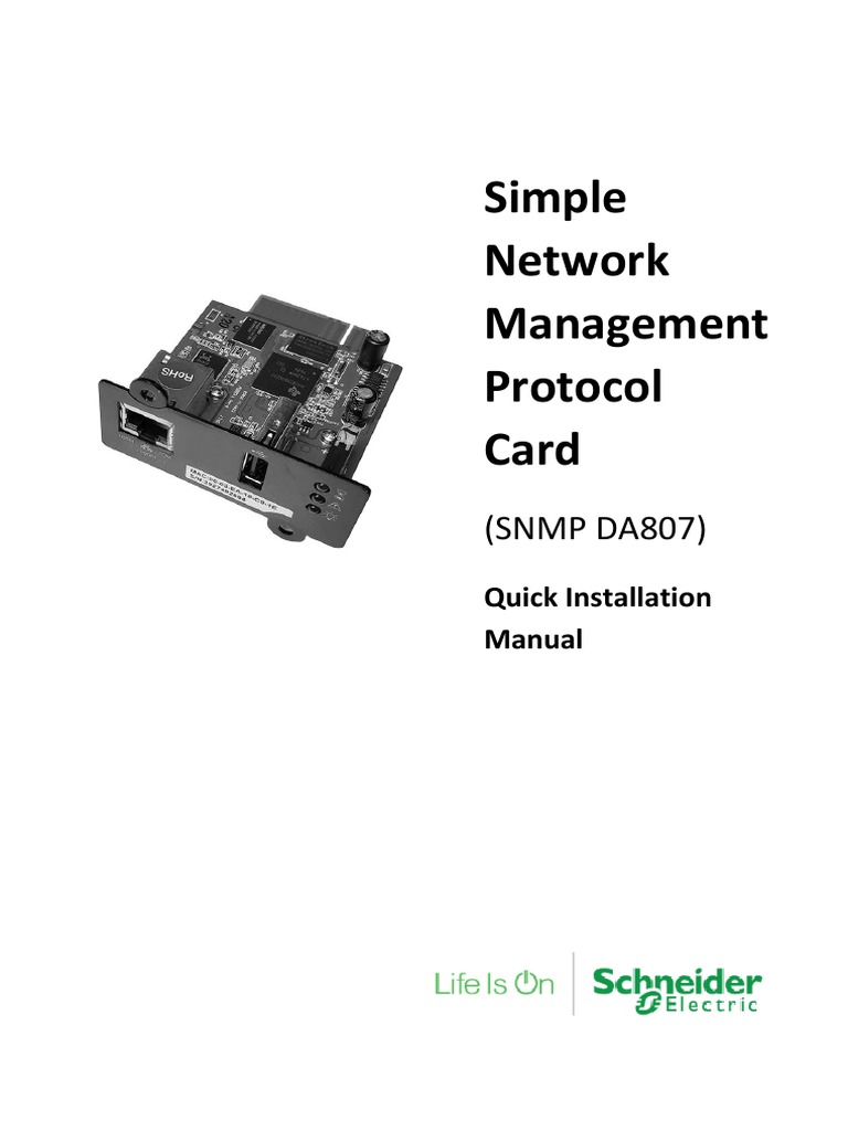 E3SOPT001 NetworkCardforEasyUPS3Range | PDF | Computer Network ...