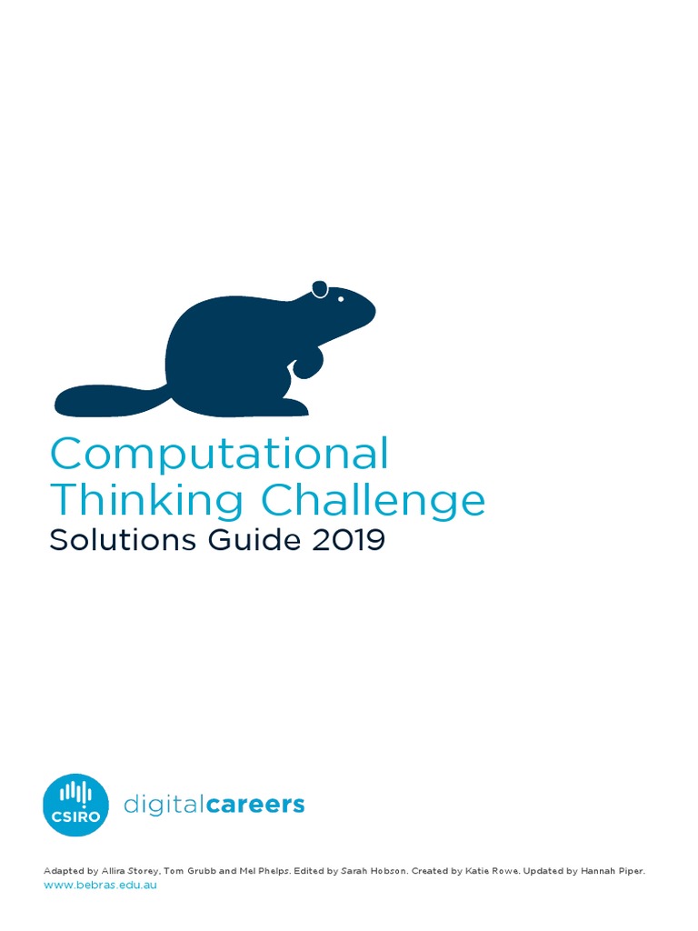 Bebras 2019 Challenge Solutions Guide | PDF | Algorithms | Data