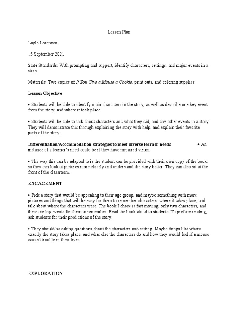 5e Lesson Plan | PDF | Lesson Plan | Vocabulary