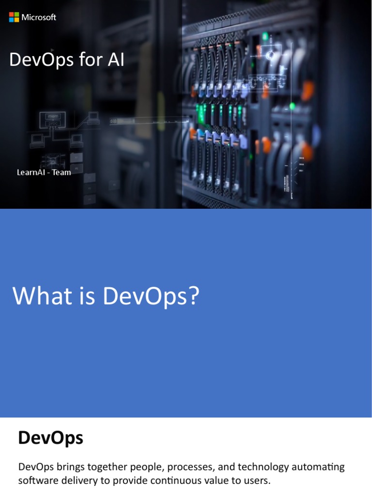Devops For Ai: Learnai - Team | PDF | Computing | Information ...