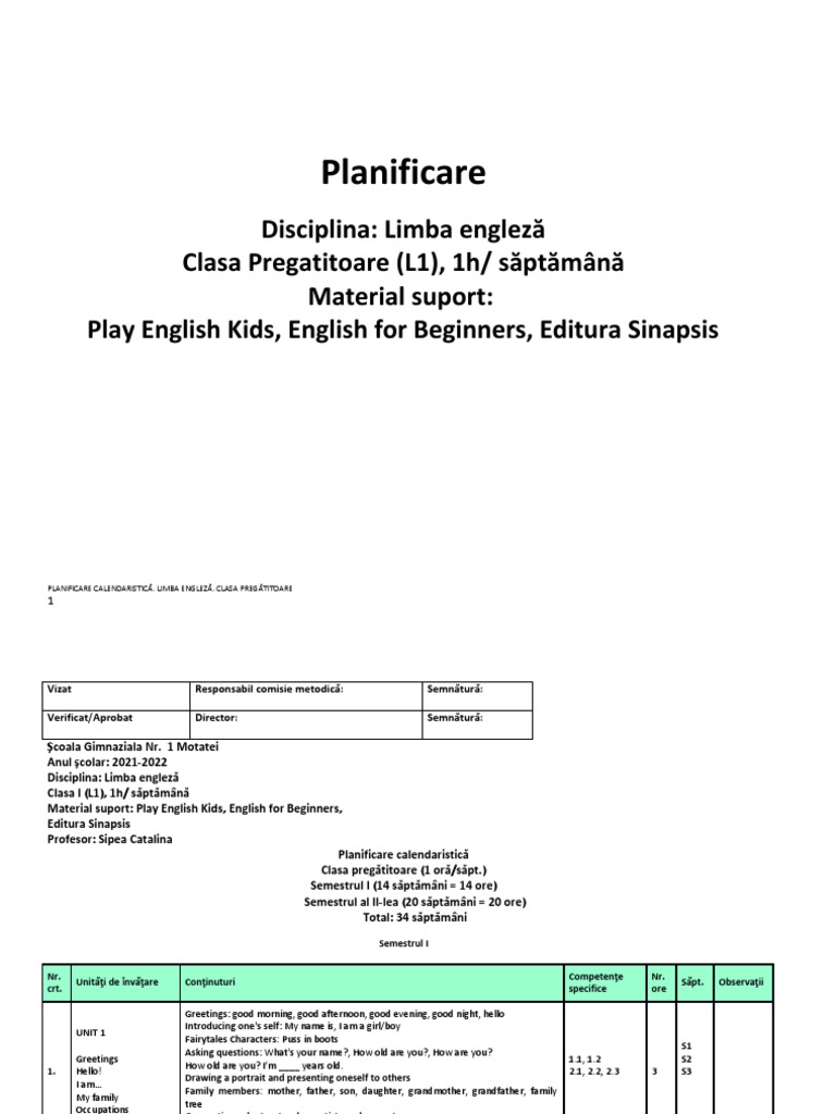 Clasa Pregatitoare | PDF | Easter