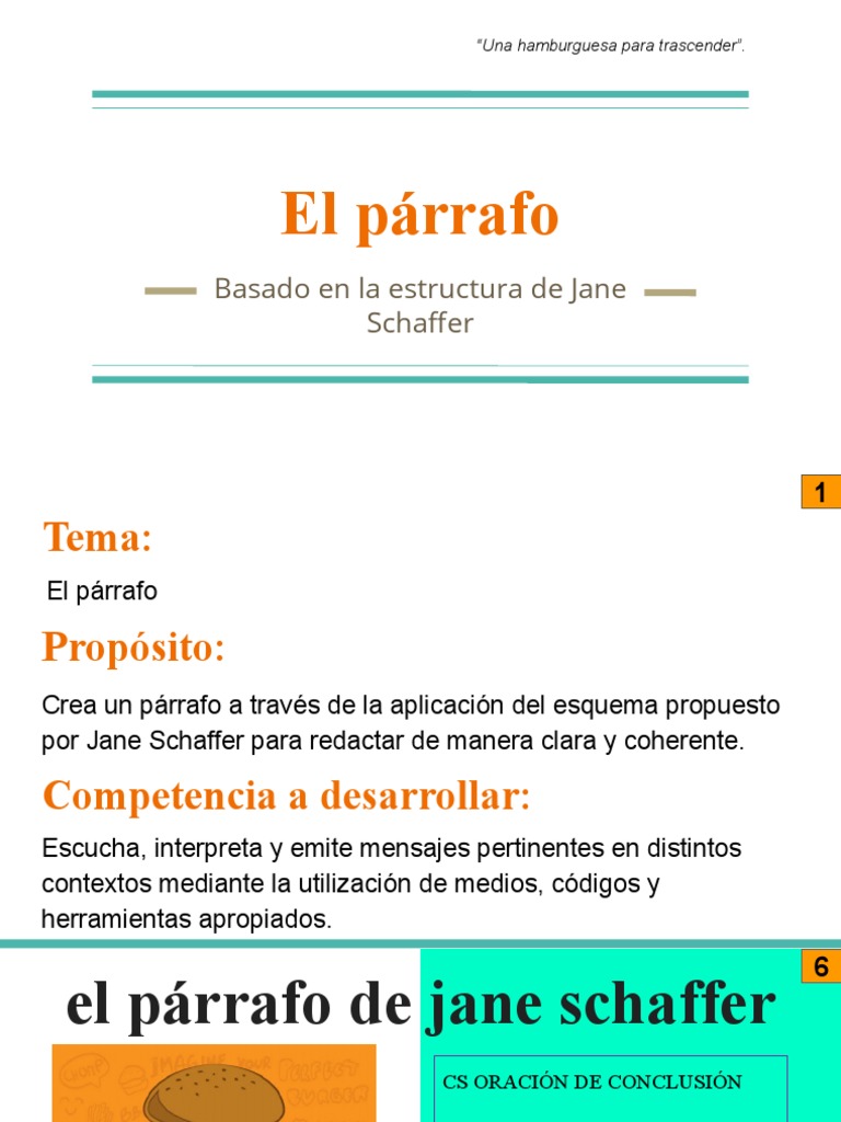 Estructura de Párrafos Jane Schaffer | PDF | Residuos
