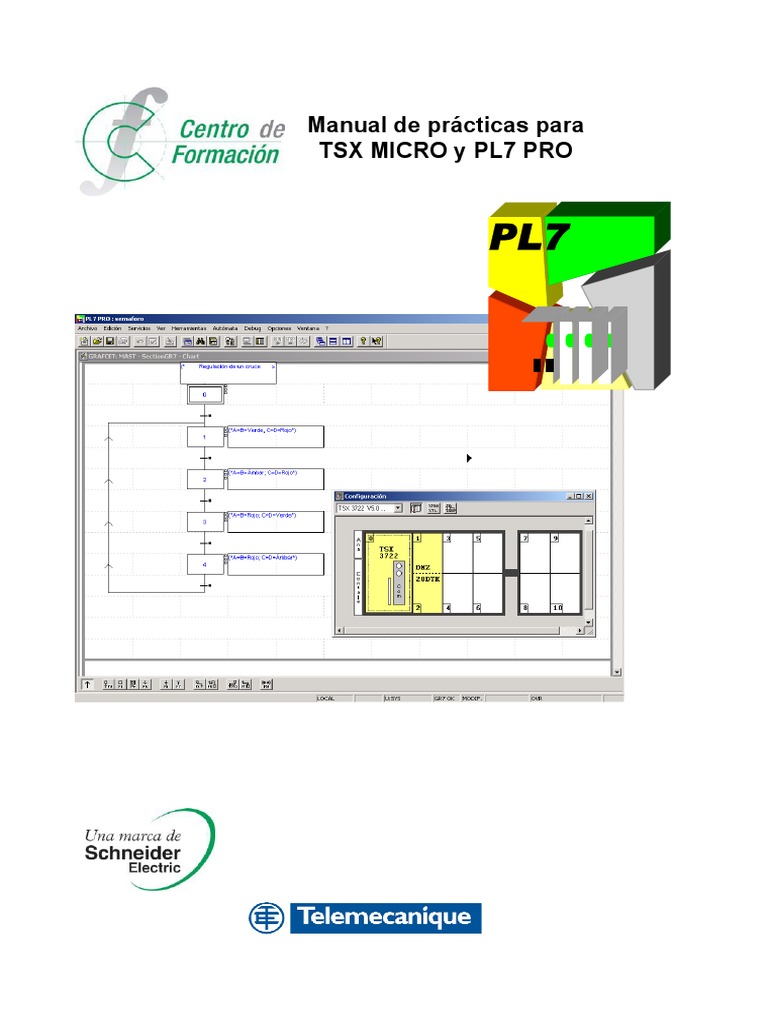 Modicon TSX Manual de Practicas para Ts-Min | PDF | Lenguaje de ...