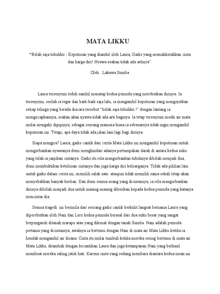 Essay Desaku - Mata Likku | PDF
