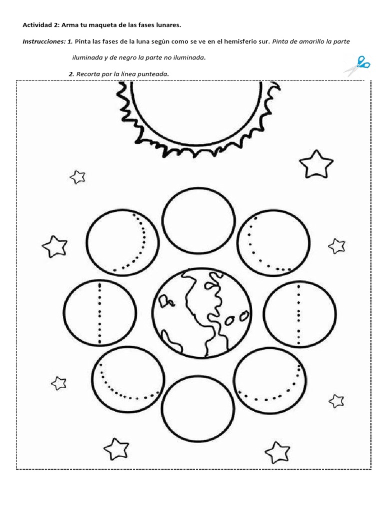 Fases de La Luna Guia | PDF