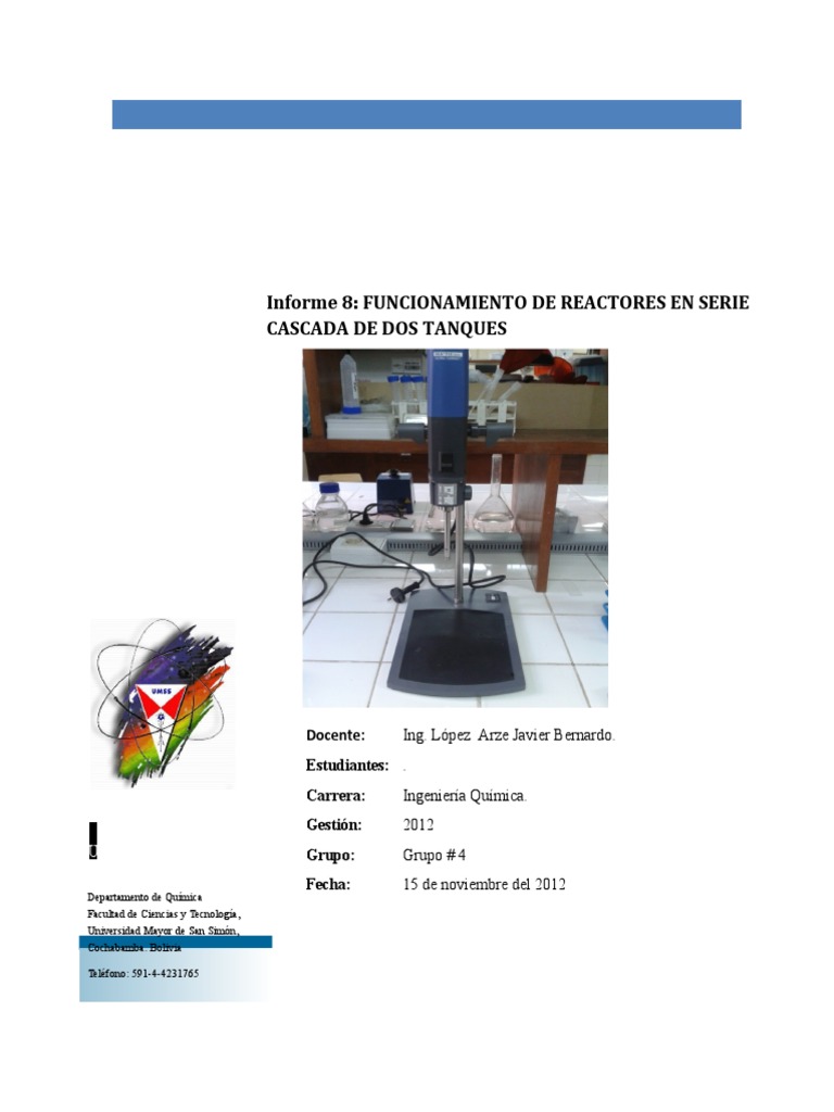 Reactores en Serie: Conversión y Procedimientos | PDF | Concentración | Reactor Quimico