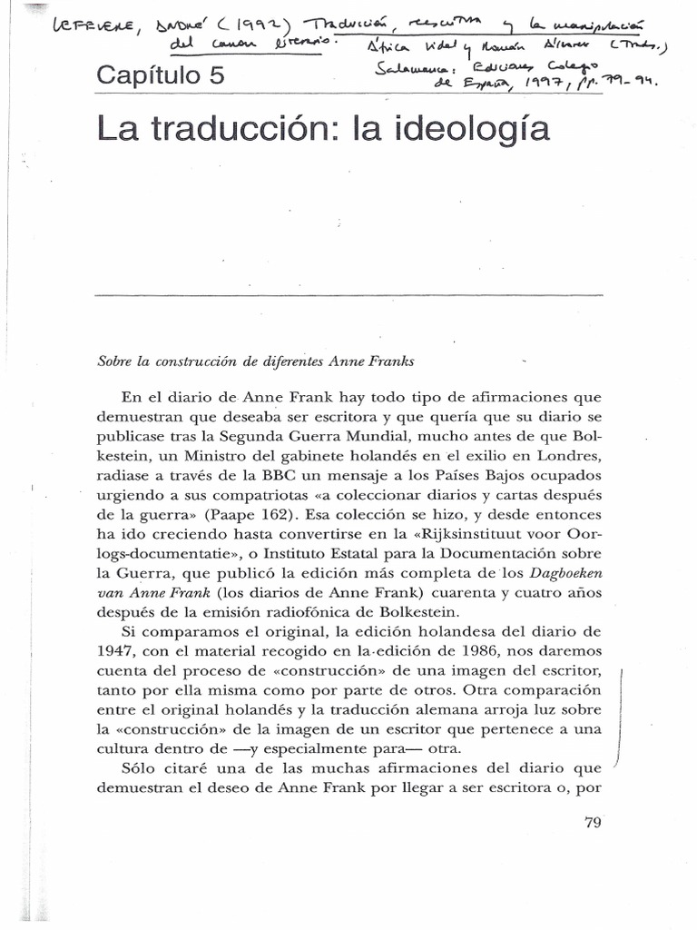 André Lefevere 1992 | PDF | Anne Frank