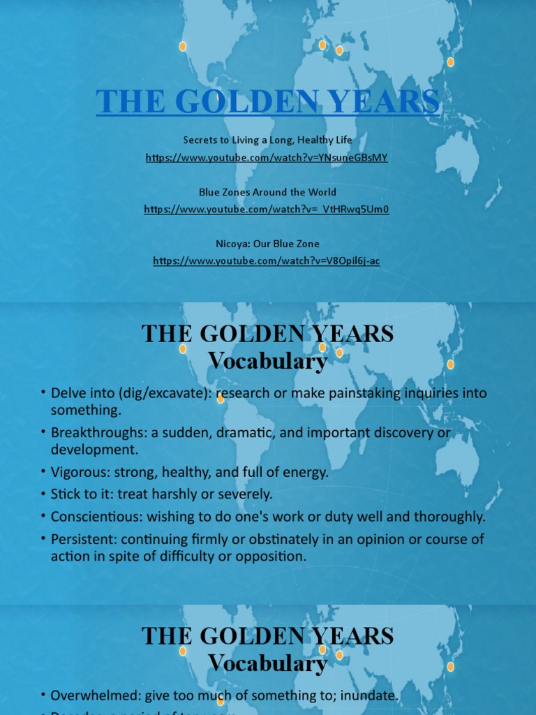 Unit 5 THE GOLDEN YEARS | PDF | Career & Growth | Self-Improvement